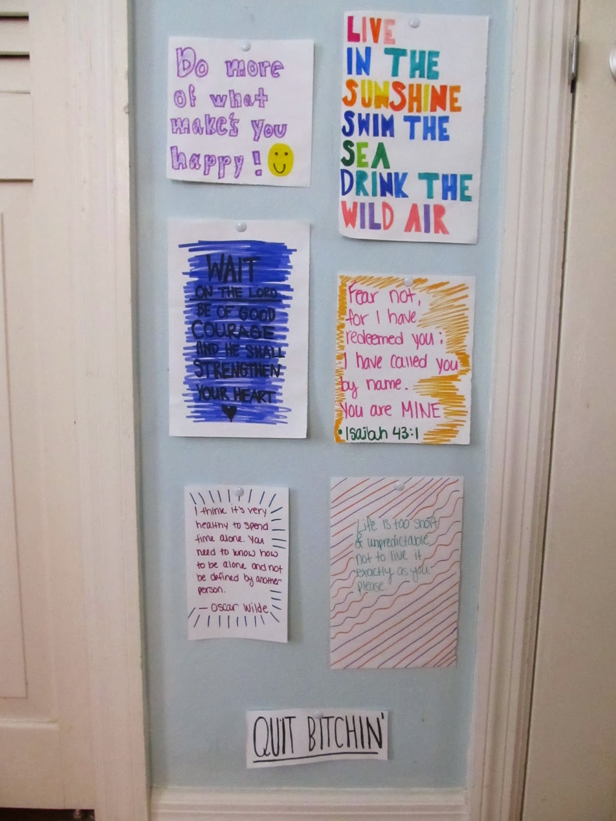All Things Natalie Christa: DIY: Inspirational Quote Wall